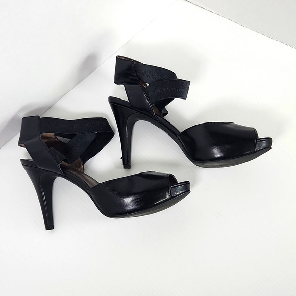 Moda | Shoes | Moda Spana Black High Heel Sandals 85 | Poshmark
